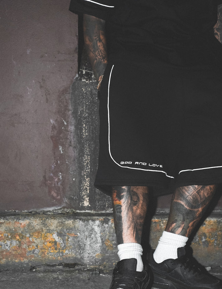 Cross Reflectorized Short Black – God and Love